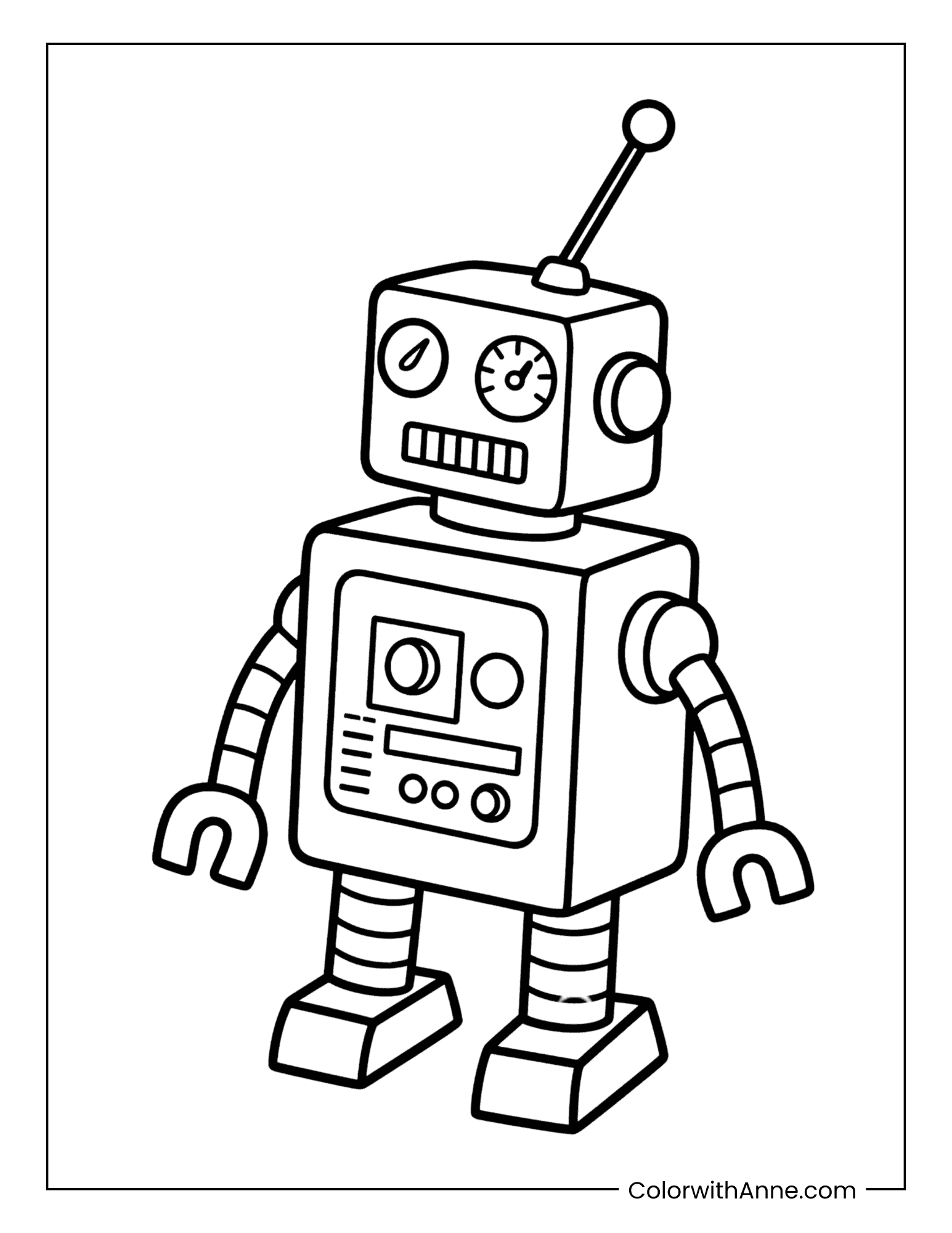 20 Robot Coloring Pages (Free PDF Printables)