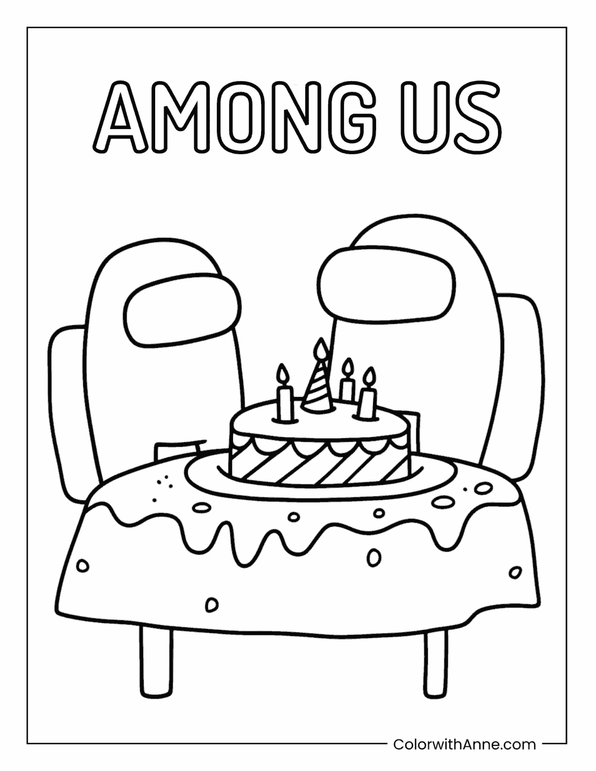 20 Among Us Coloring Pages (Free PDF Printables)