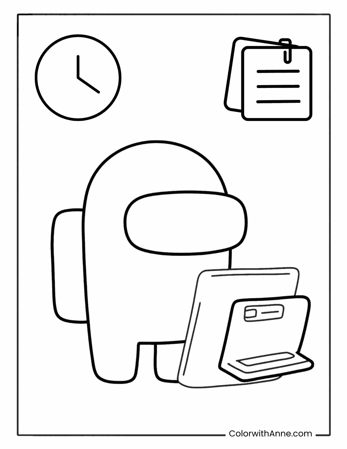 20 Among Us Coloring Pages (Free PDF Printables)