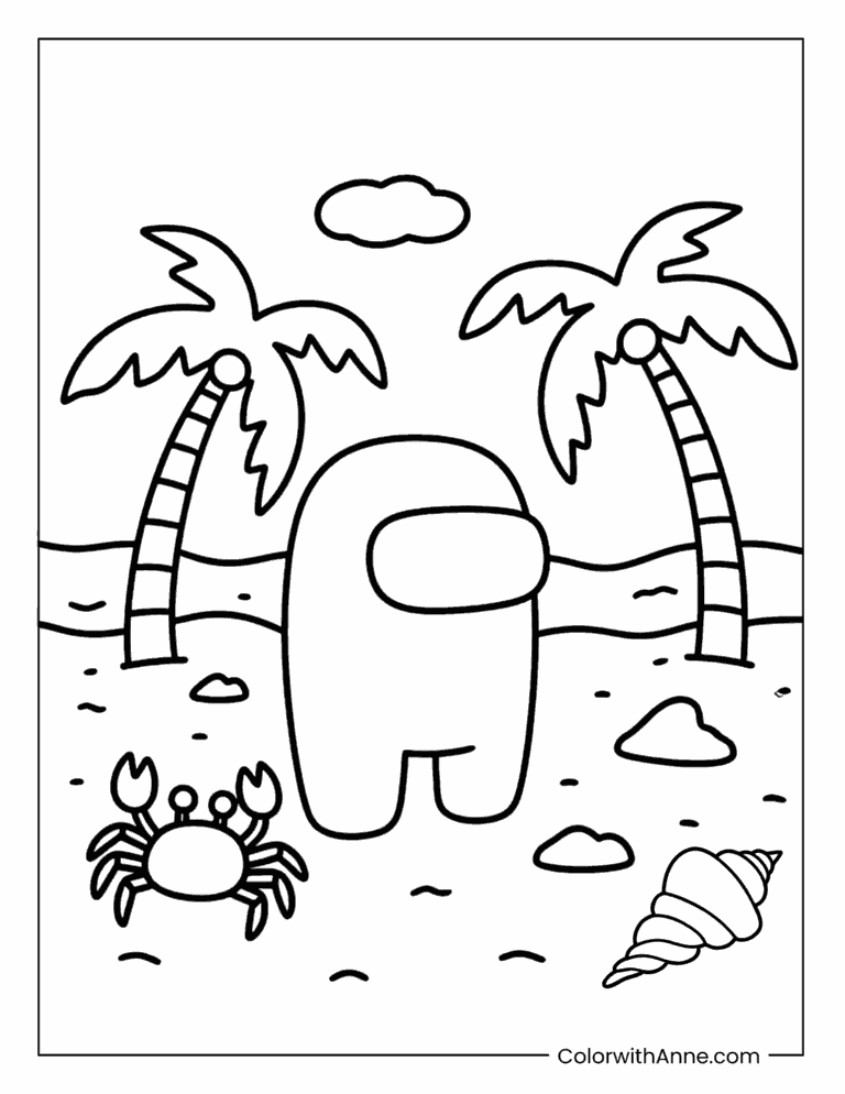 20 Among Us Coloring Pages (Free PDF Printables)