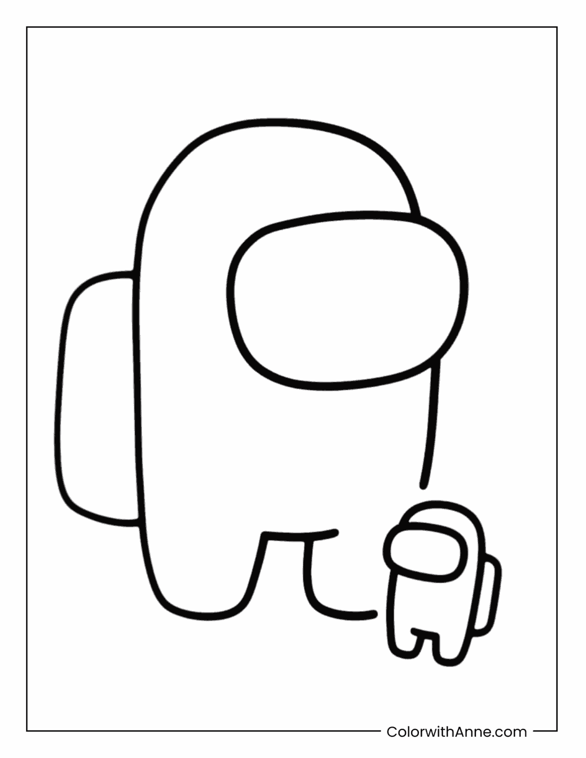 20 Among Us Coloring Pages (Free PDF Printables)