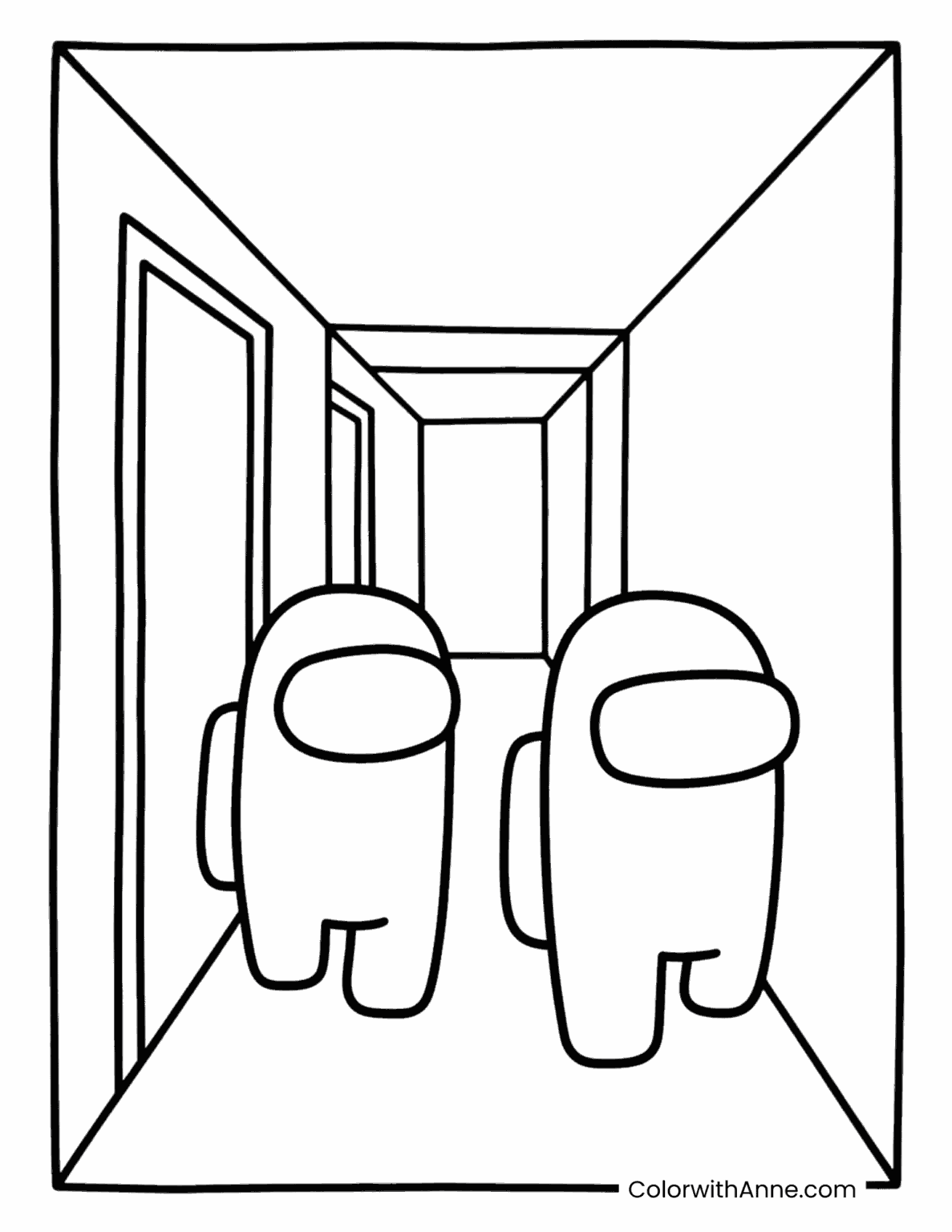 20 Among Us Coloring Pages (Free PDF Printables)