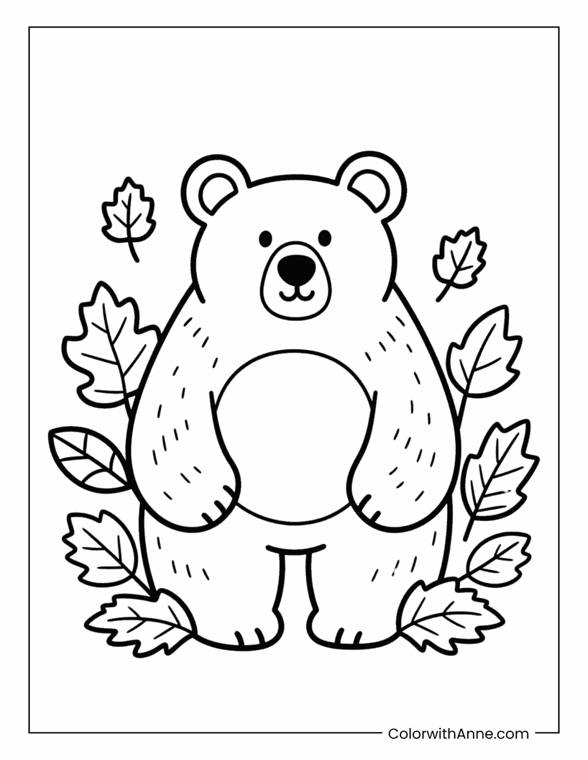 20 Bear Coloring Pages (Free PDF Printables)