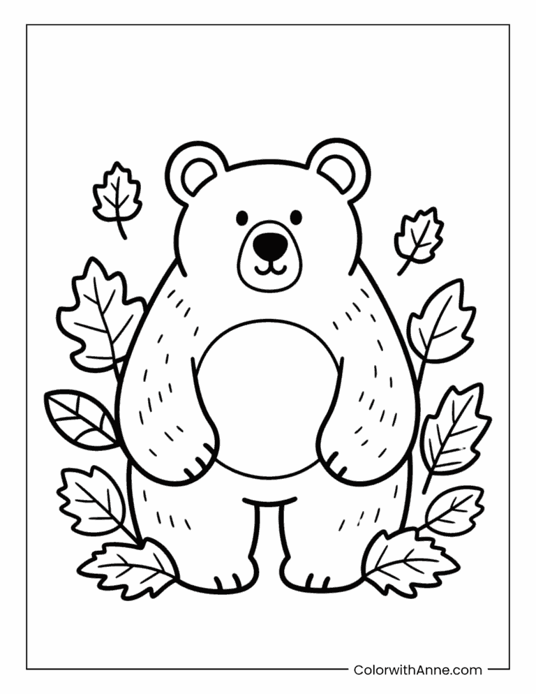 20 Bear Coloring Pages (Free PDF Printables)