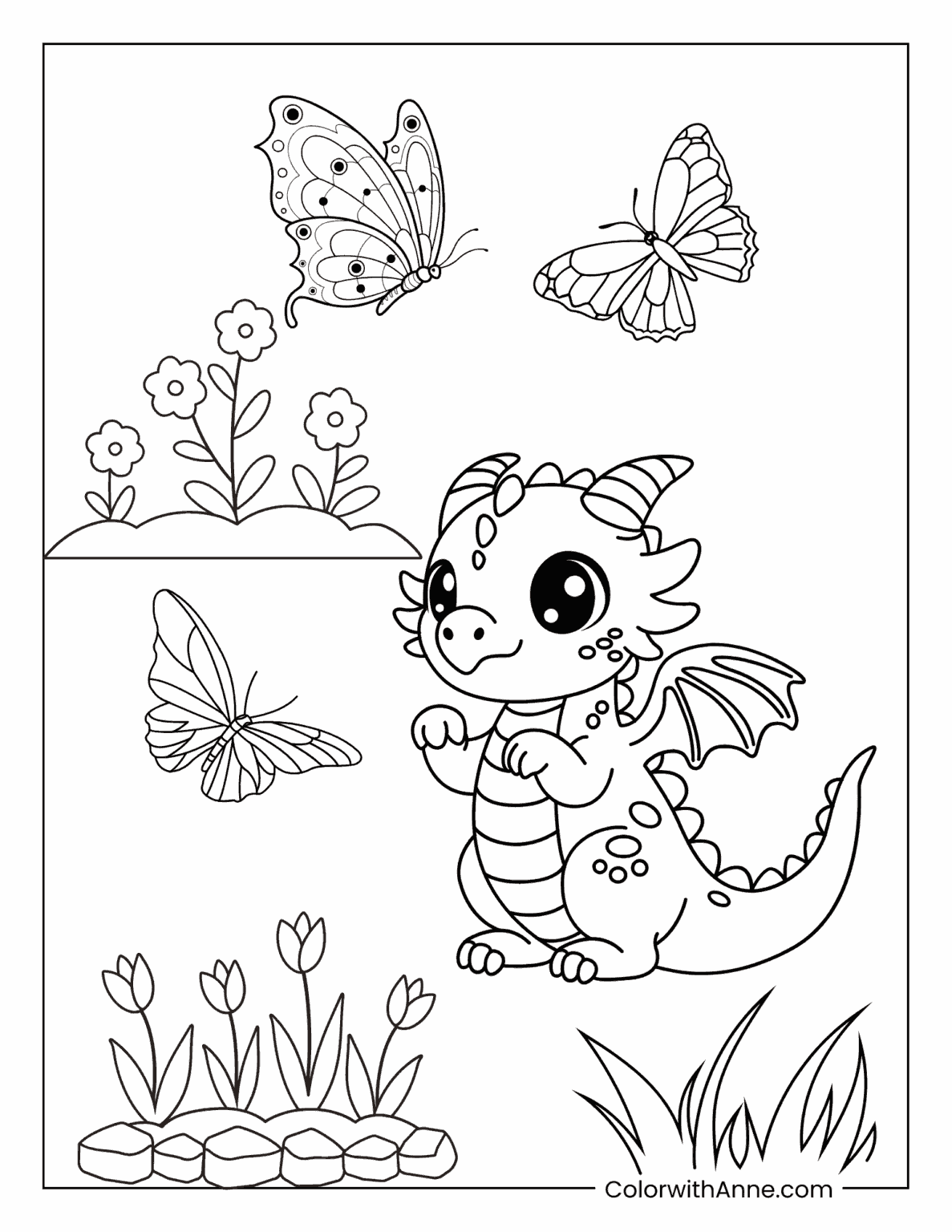 16 Dragon Coloring Pages (Free PDF Printables)