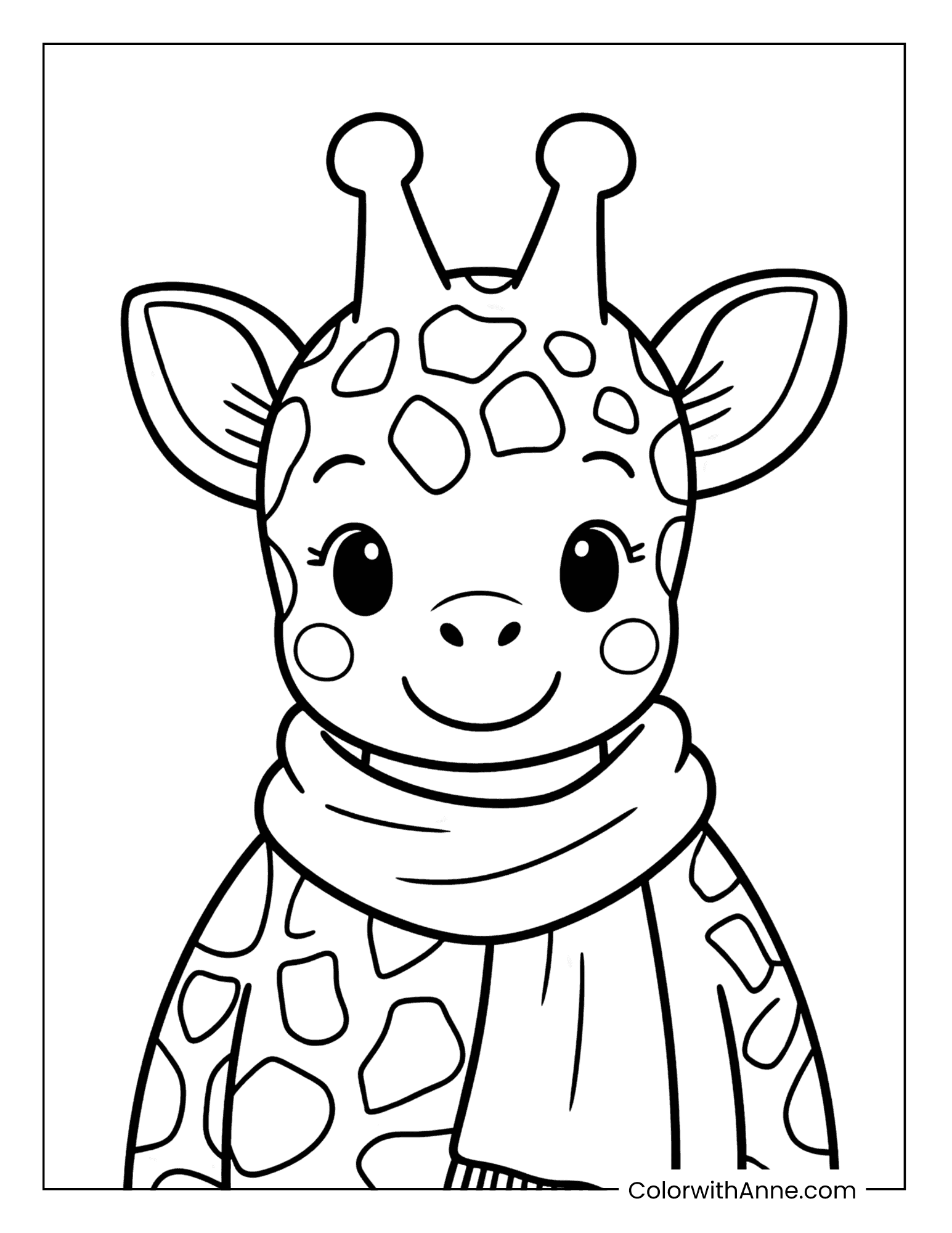 18 Giraffe Coloring Pages (Free PDF Printables)