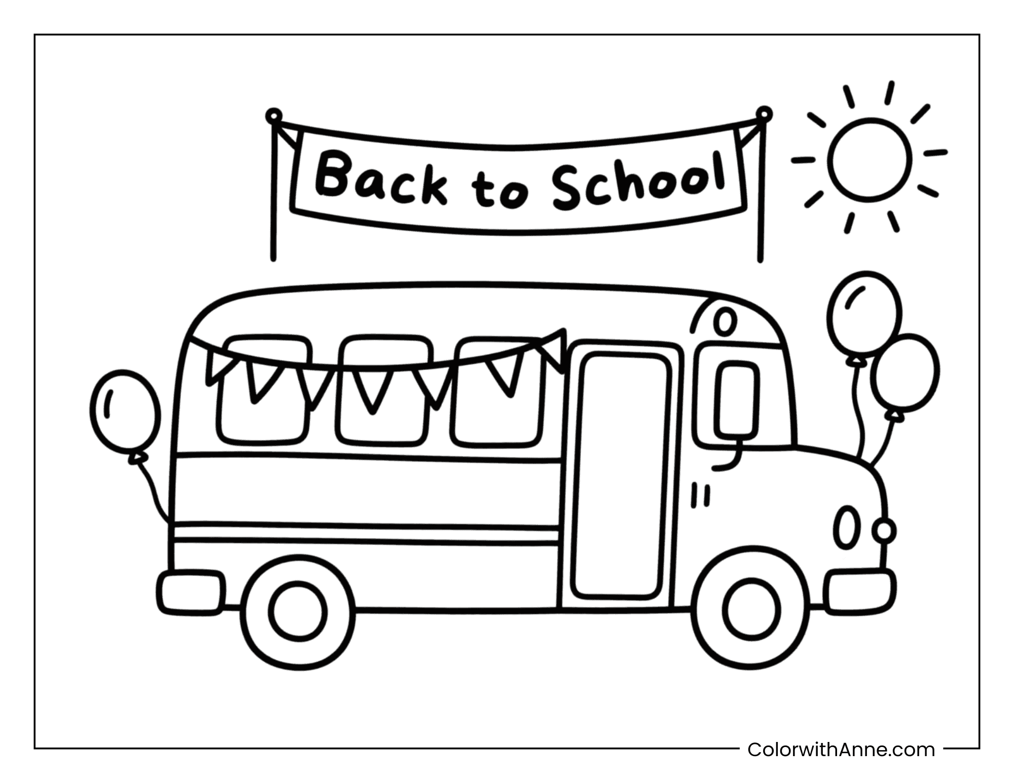 20 School Bus Coloring Pages (Free PDF Printables)