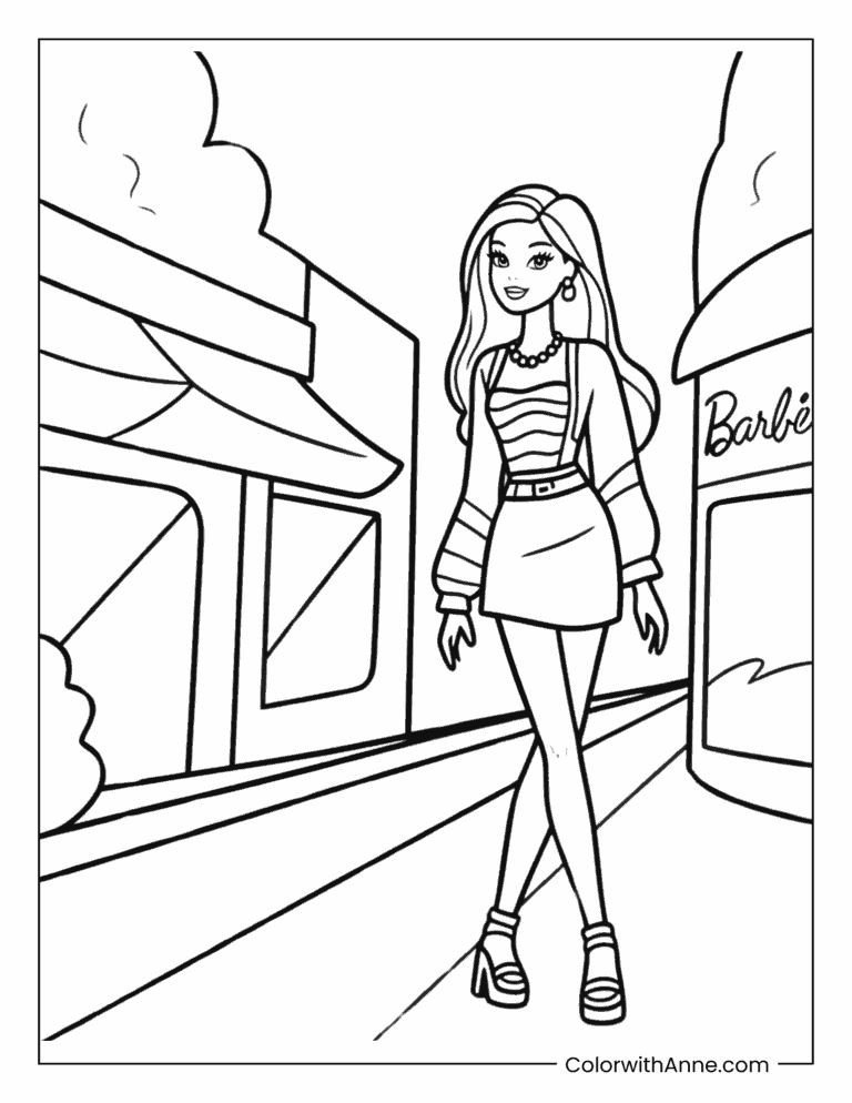 20 Barbie Coloring Pages (Free PDF Printables)