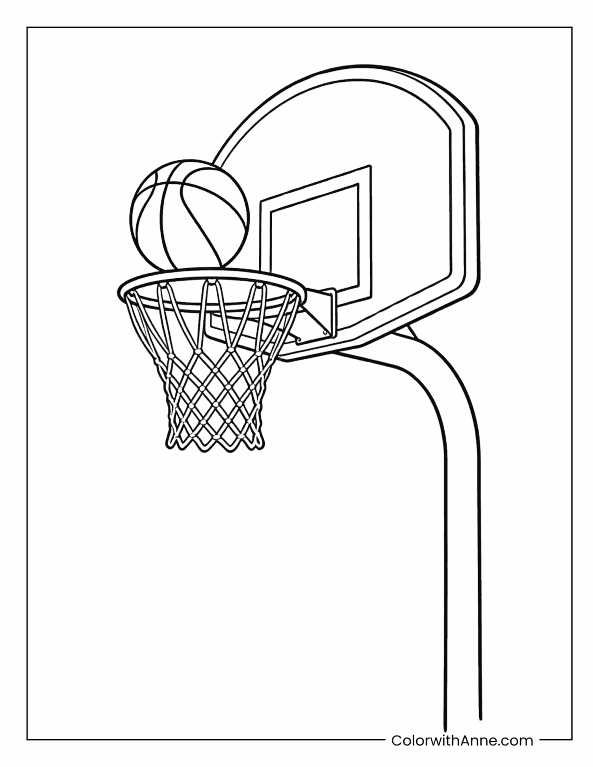 Basketball Coloring Pages (Free PDF Printables) - ColorwithAnne