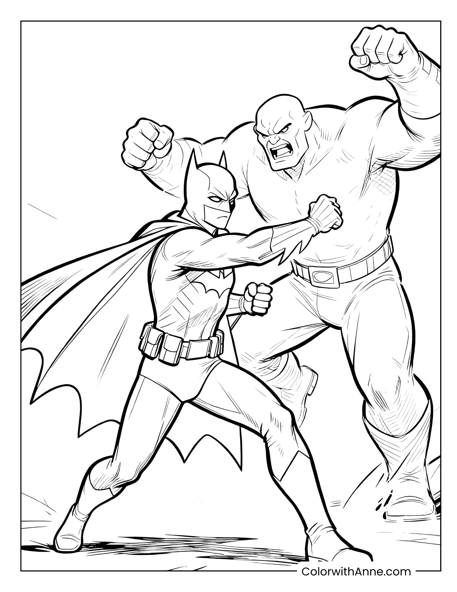 Batman Coloring Pages (Free PDF Printables) - ColorwithAnne