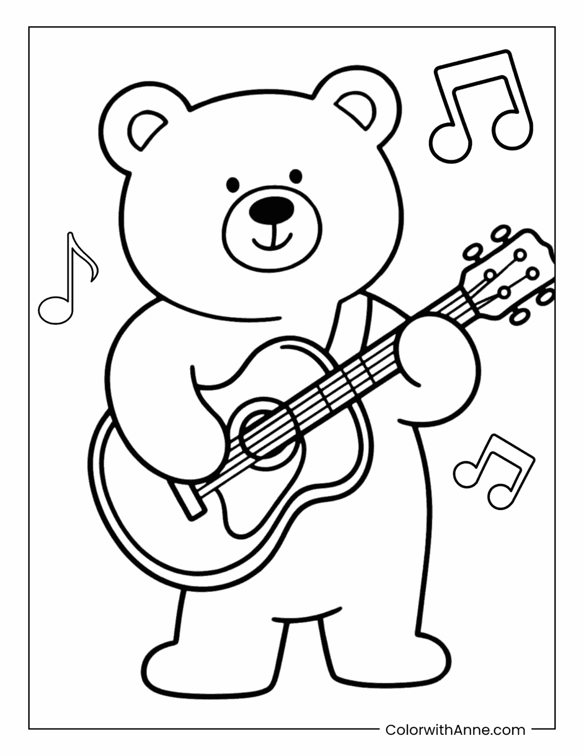 20 Bear Coloring Pages (Free PDF Printables)