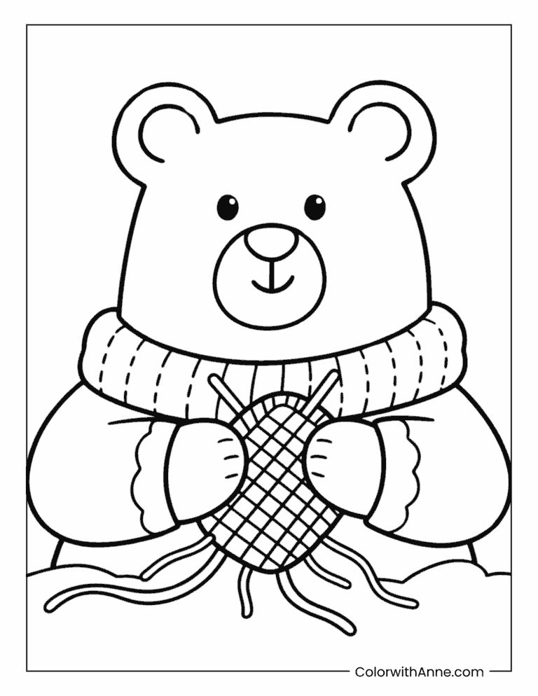 20 Bear Coloring Pages (Free PDF Printables)