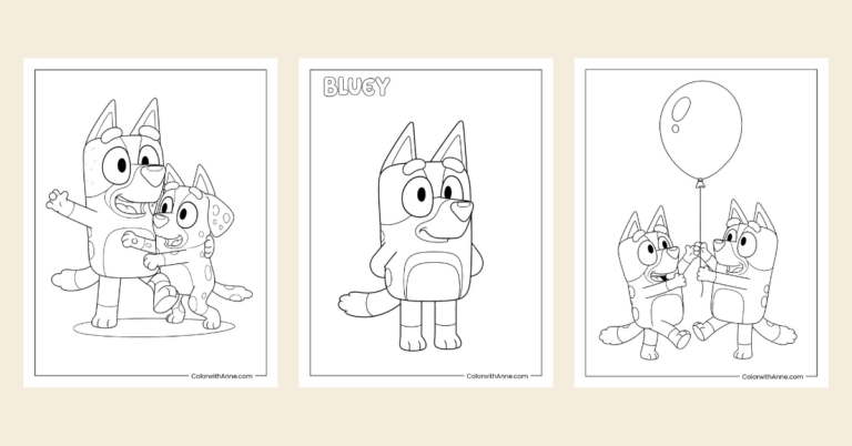 Bluey Coloring Pages (Free PDF Printables)