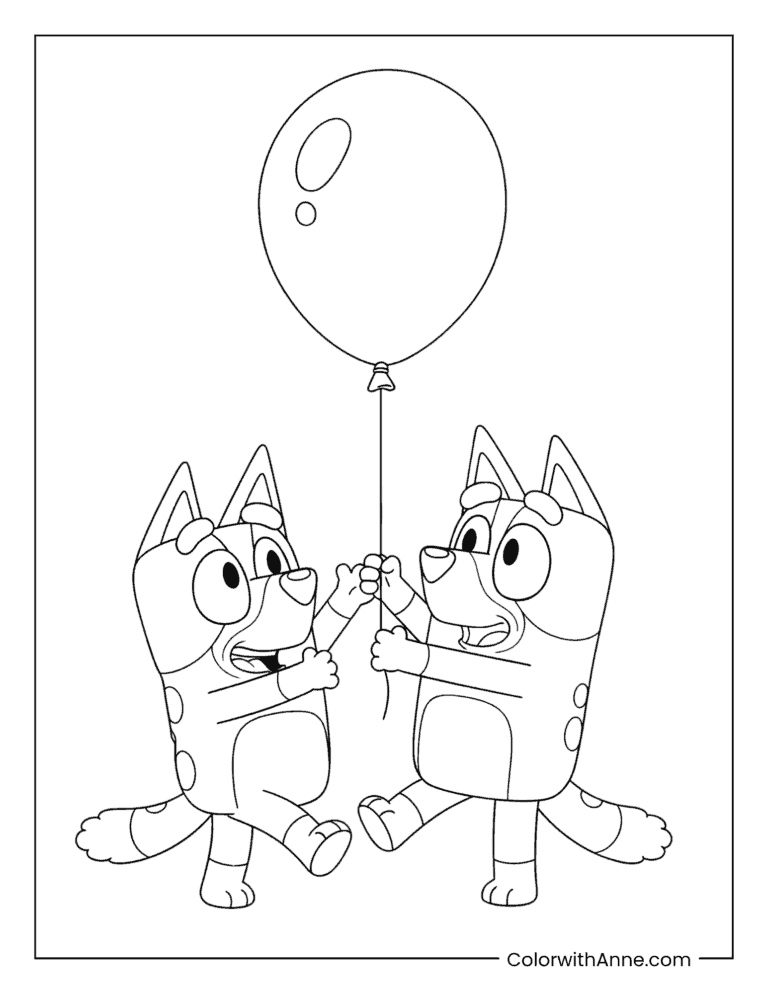 Bluey Coloring Pages (Free PDF Printables)