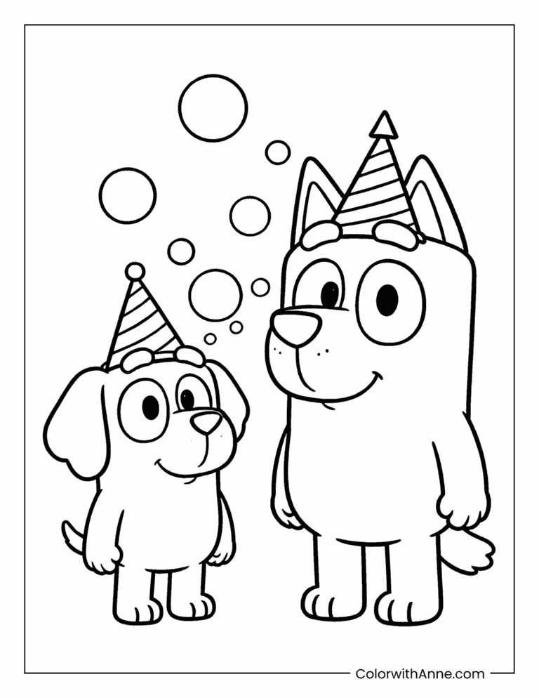 Bluey Coloring Pages (Free PDF Printables)