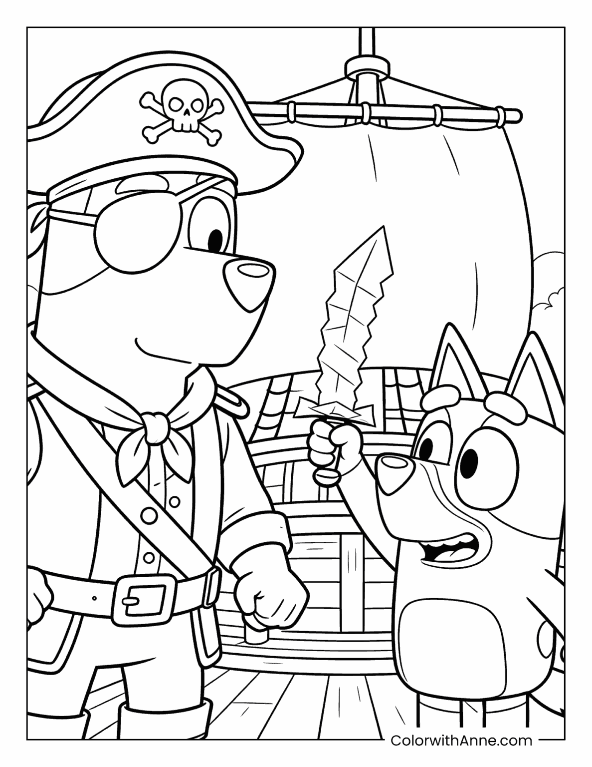 Bluey Coloring Pages (Free PDF Printables)