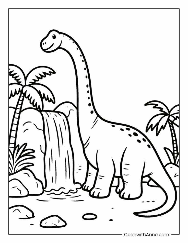 20 Brachiosaurus Coloring Pages (Free PDF Printables)