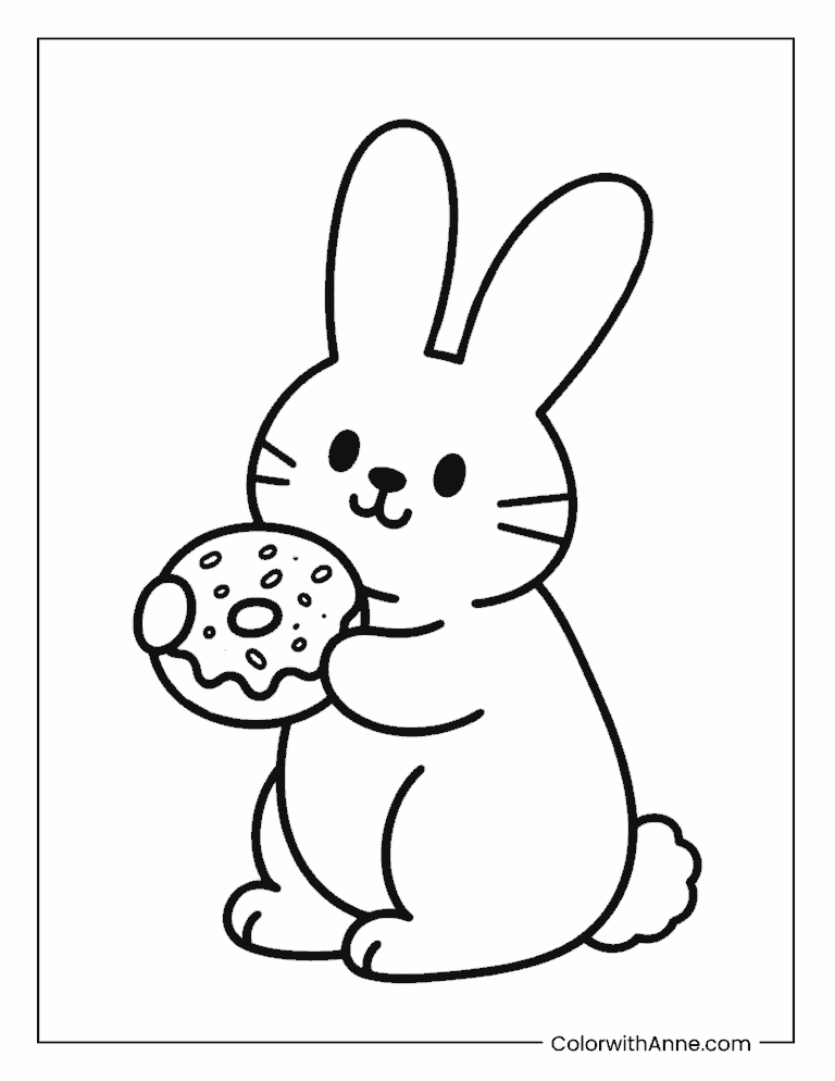 20 Donut Coloring Pages (Free PDF Printables)