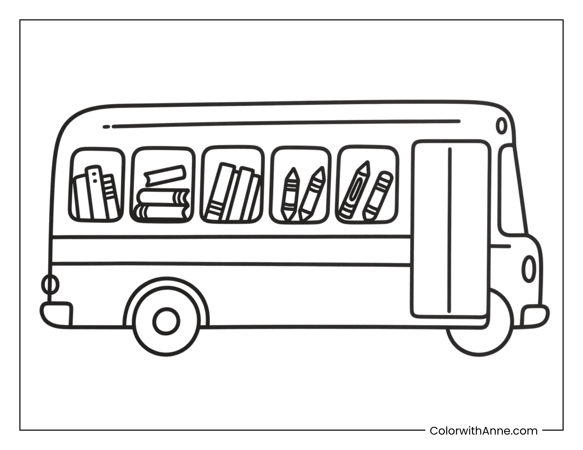 20 School Bus Coloring Pages (Free PDF Printables)