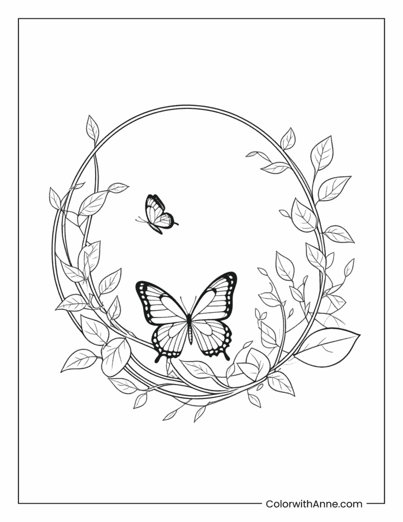 Butterfly Coloring Pages (Free PDF Printables)