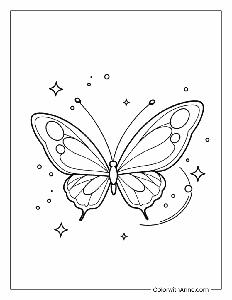 Butterfly Coloring Pages (Free PDF Printables)