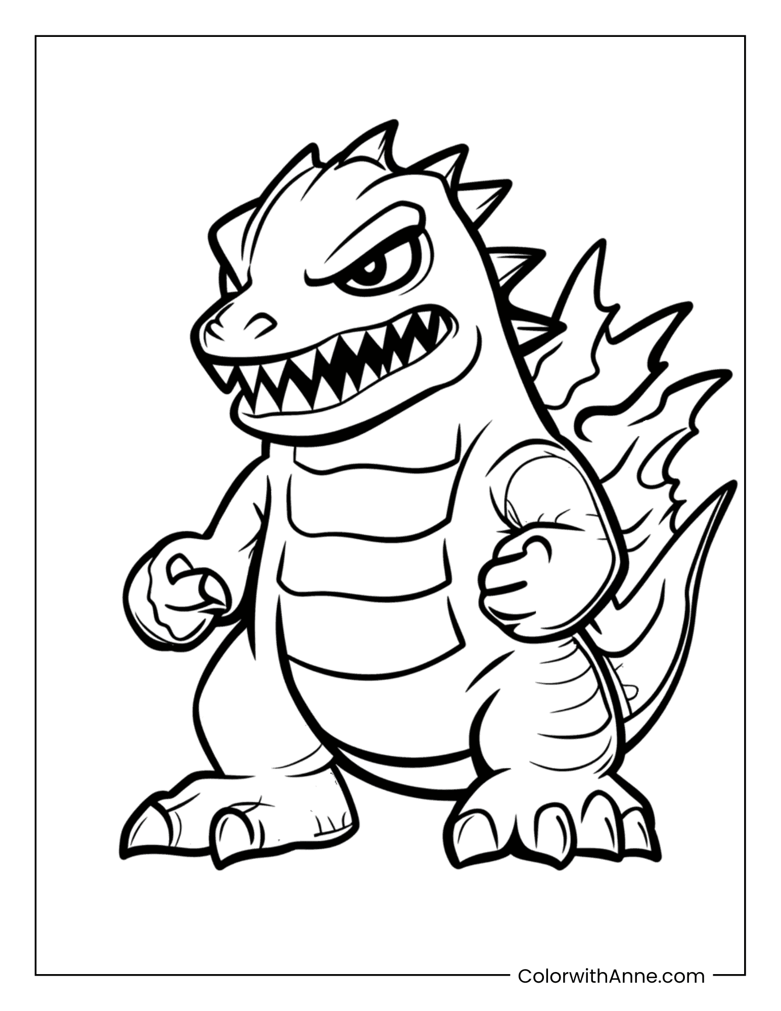 20 Godzilla Coloring Pages (Free PDF Printables)