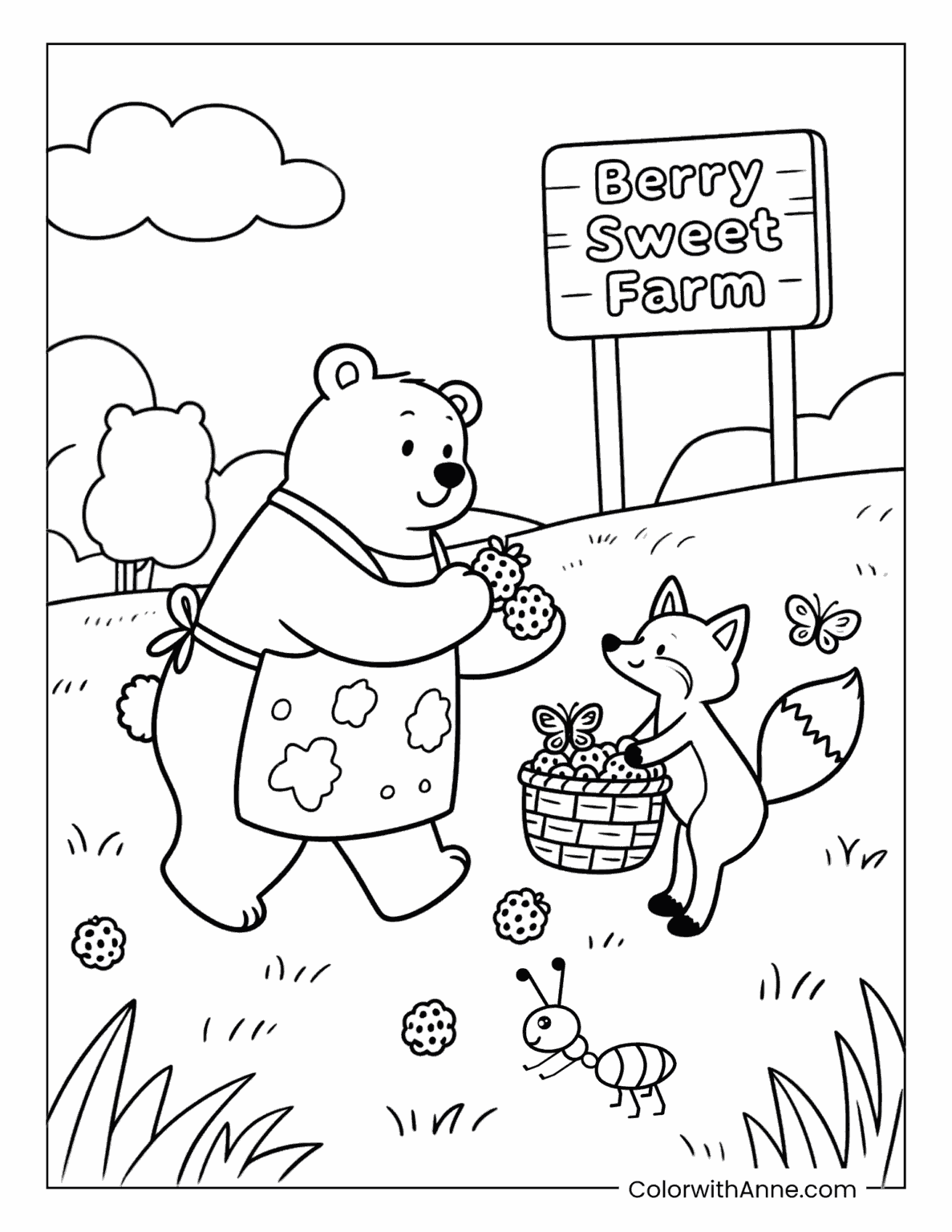 20 Bear Coloring Pages (Free PDF Printables)