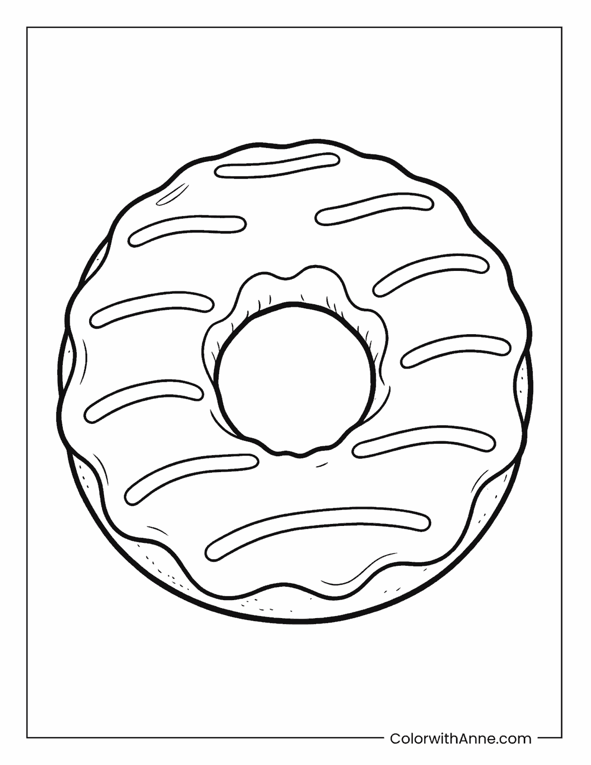 20 Donut Coloring Pages (Free PDF Printables)