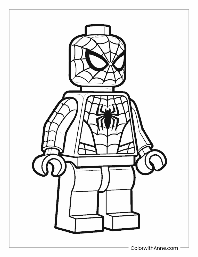 LEGO Coloring Pages (Free PDF Printables) - ColorwithAnne