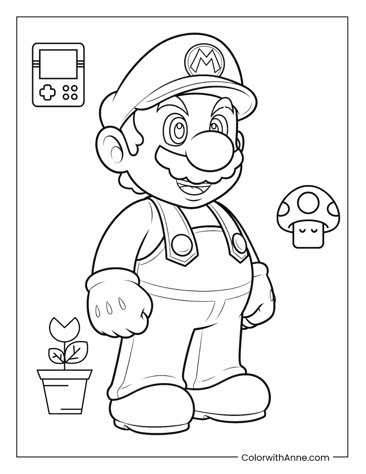 Mario Coloring Pages (Free PDF Printables)