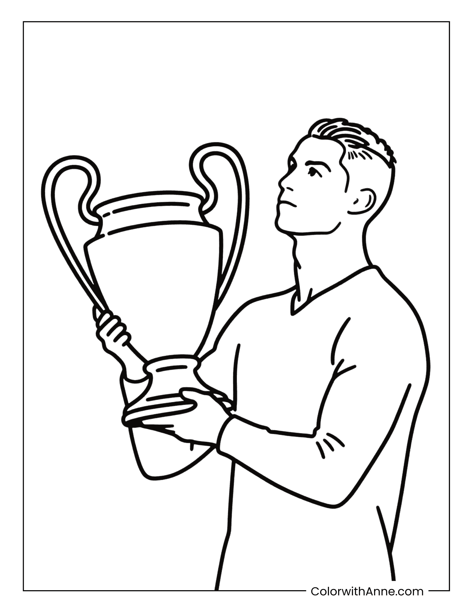 Ronaldo Coloring Pages (Free PDF Printables) - ColorwithAnne