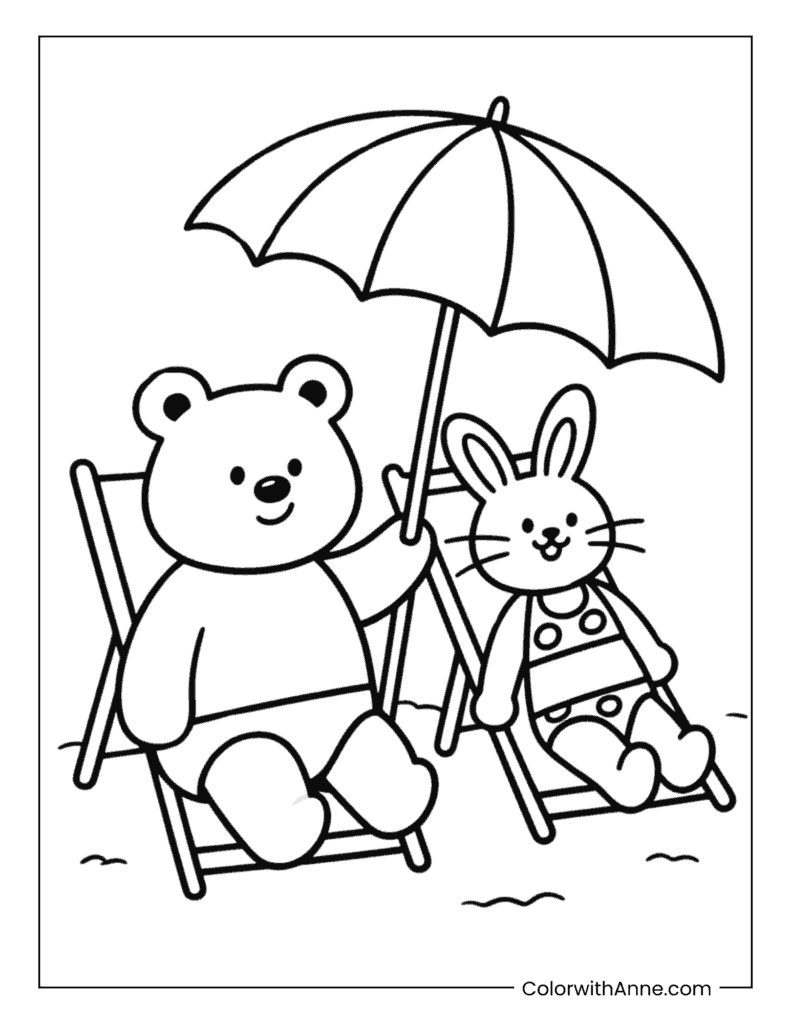 20 Summer Coloring Pages (Free PDF Printables)