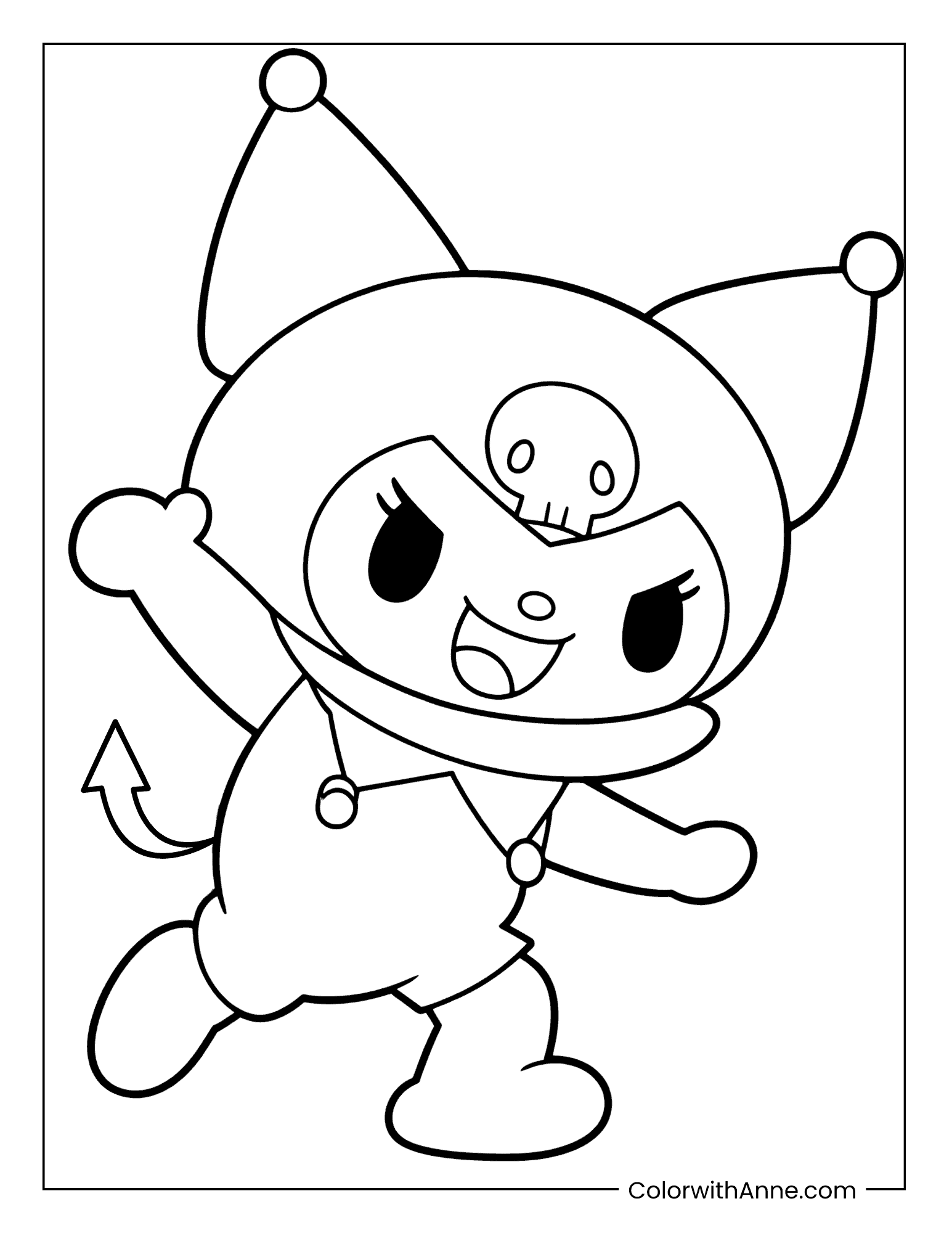 Kuromi Coloring Pages (Free PDF Printables)