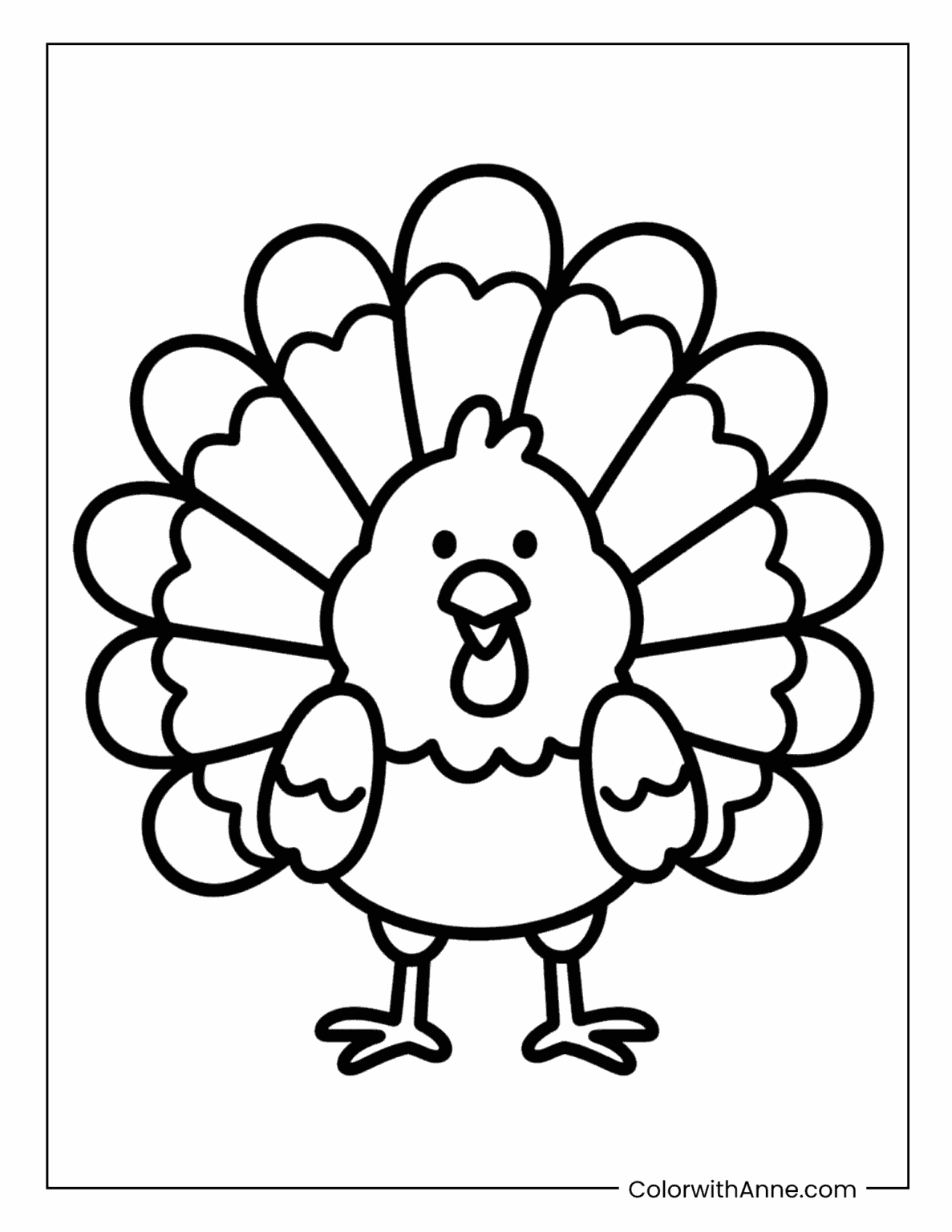 20 Turkey Coloring Pages (Free PDF Printables)