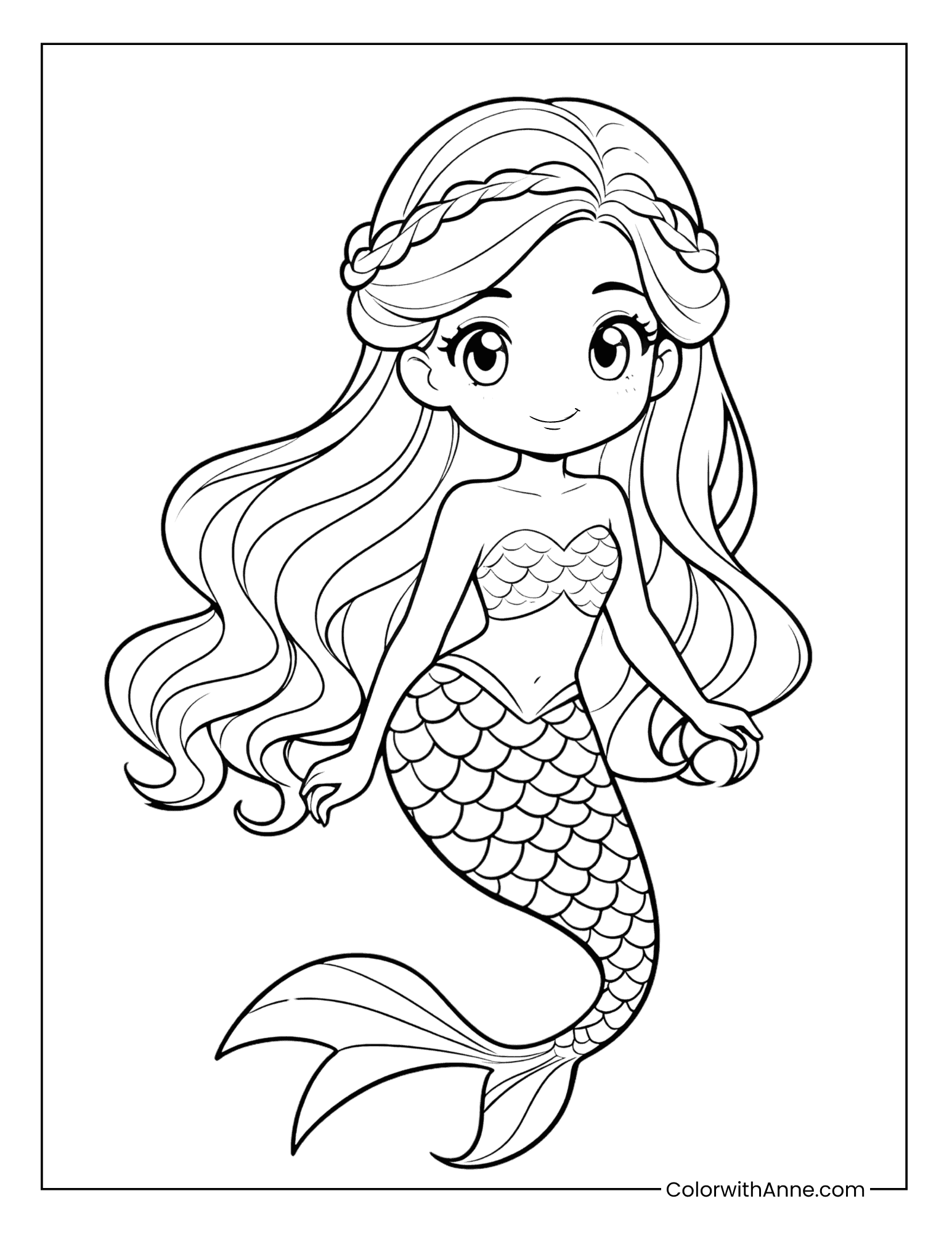 20 Mermaid Coloring Pages (Free PDF Printables)
