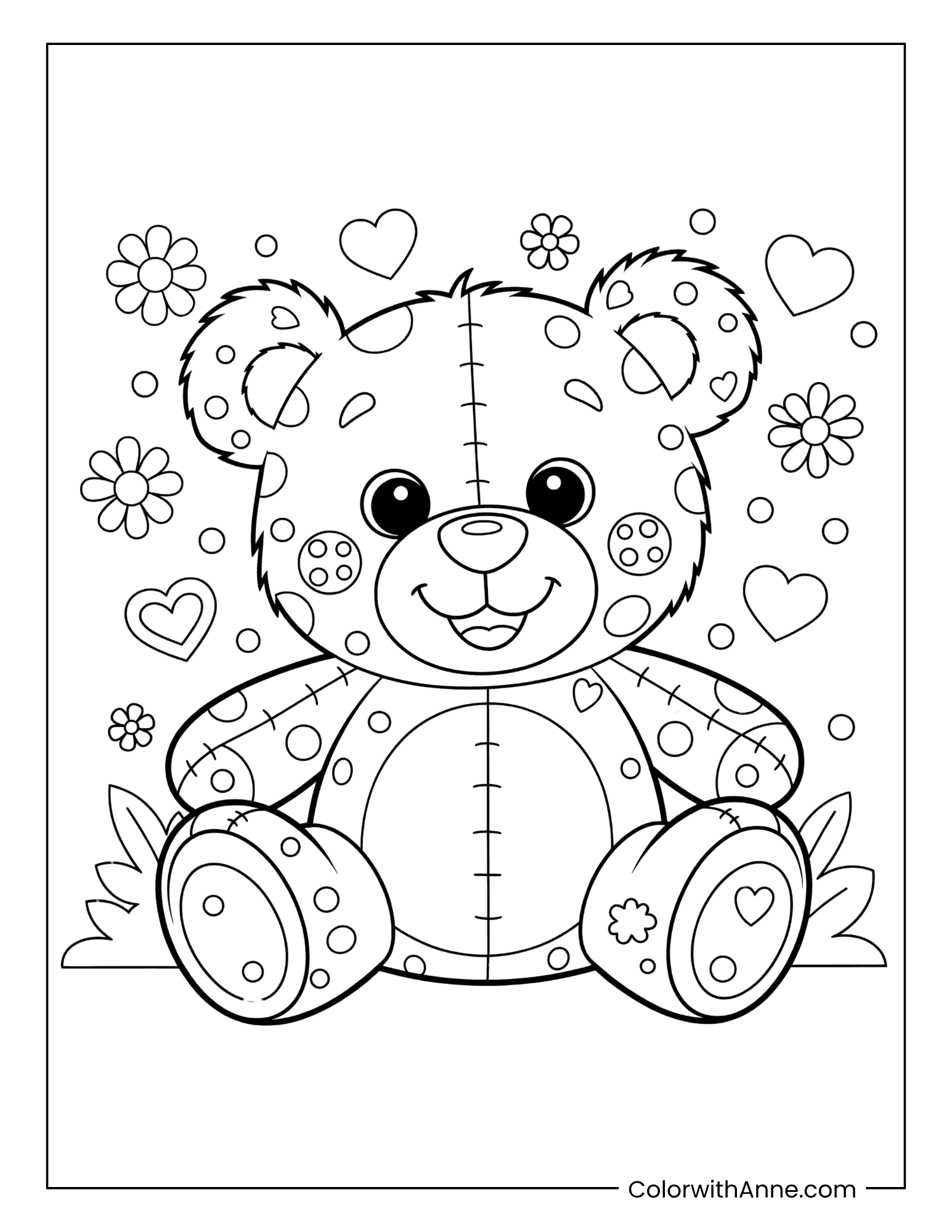 17 Teddy Bear Coloring Pages (Free PDF Printables)