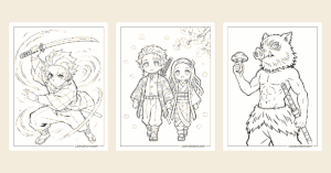 Demon Slayer Coloring Pages (Free PDF Printables) - ColorwithAnne