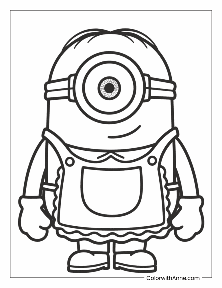 Minion Coloring Pages (Free PDF Printables) - ColorwithAnne