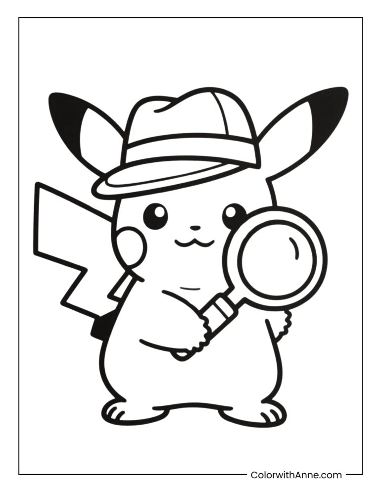 20 Pikachu Coloring Pages (Free PDF Printables)