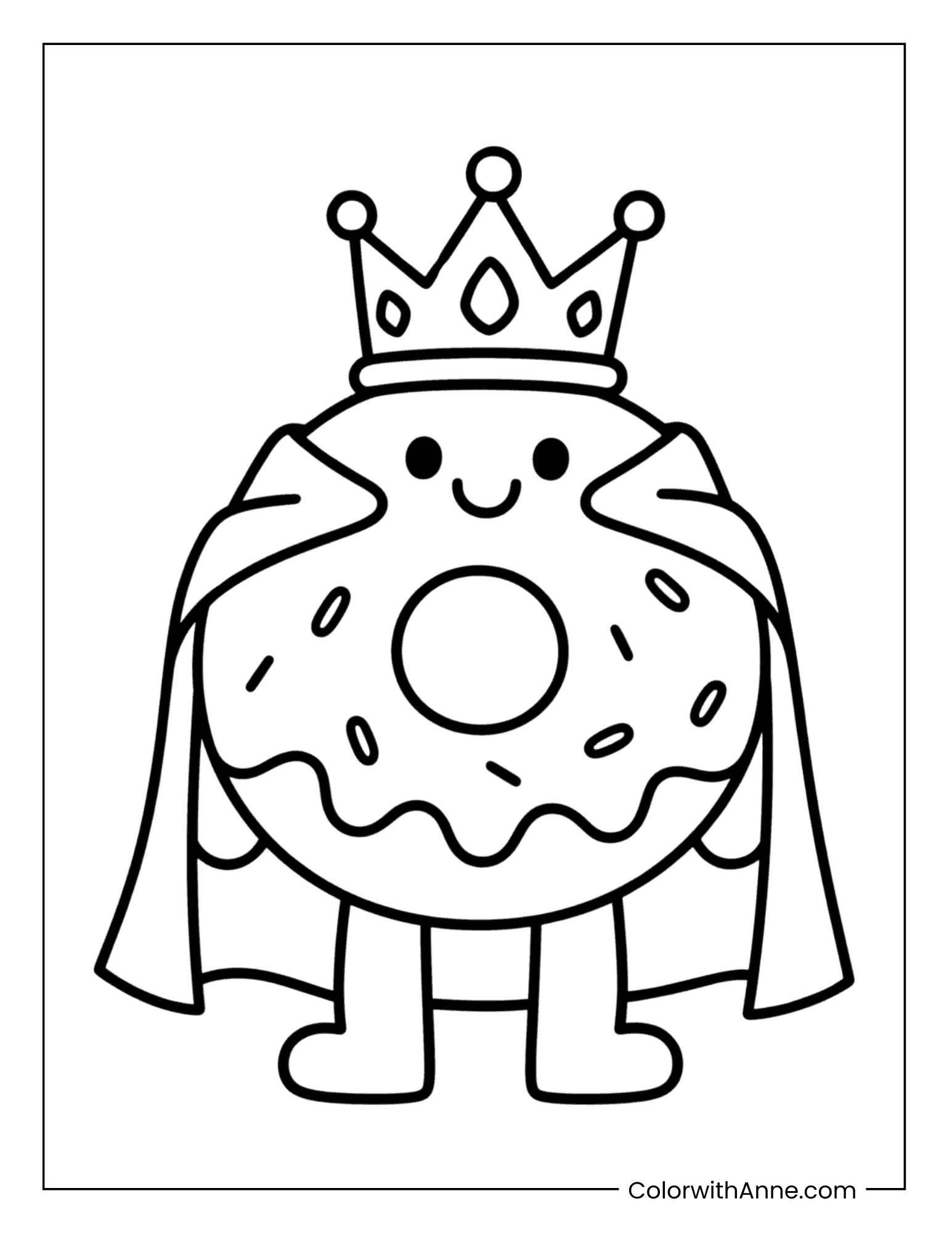 20 Donut Coloring Pages (Free PDF Printables)