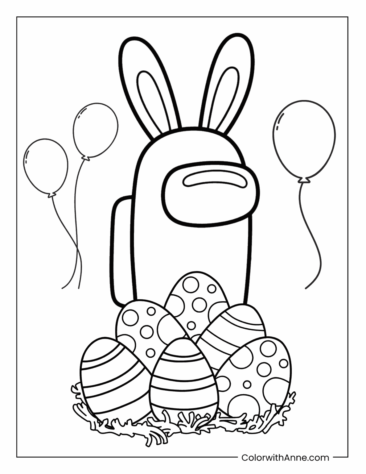 20 Among Us Coloring Pages (Free PDF Printables)