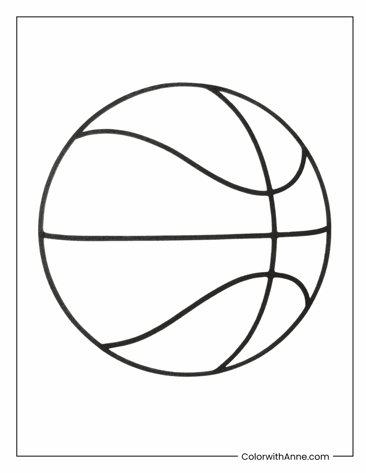 Basketball Coloring Pages (Free PDF Printables) - ColorwithAnne