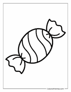 Candy Coloring Pages (Free PDF Printables) - ColorwithAnne
