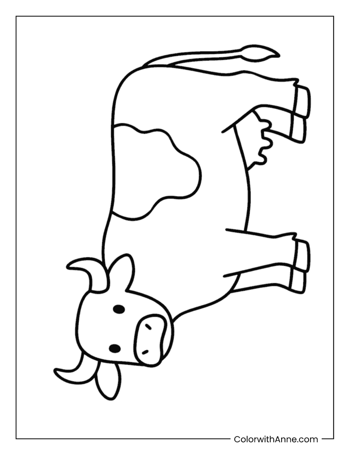 20 Cow Coloring Pages (Free PDF Printables)
