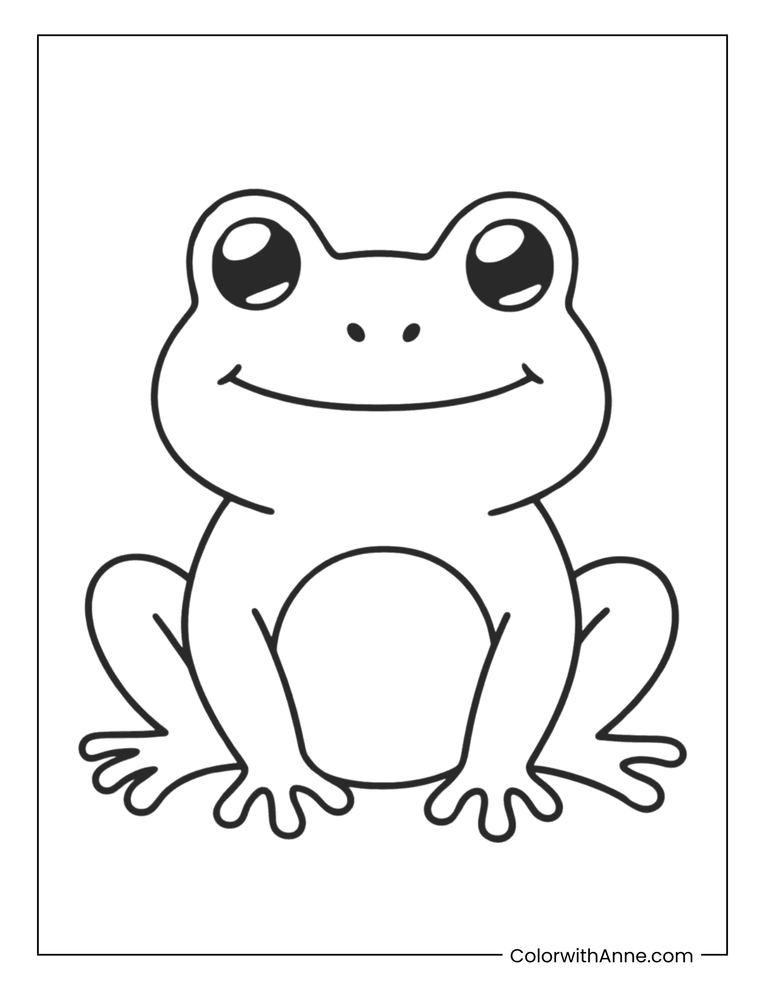 Frog Coloring Pages (Free PDF Printables)