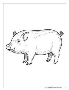 Pig Coloring Pages (Free PDF Printables) - ColorwithAnne