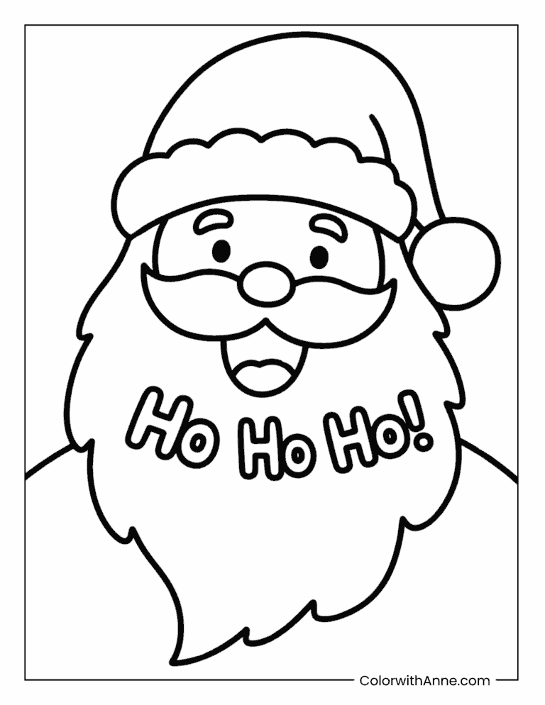 20 Santa Coloring Pages (Free PDF Printables)