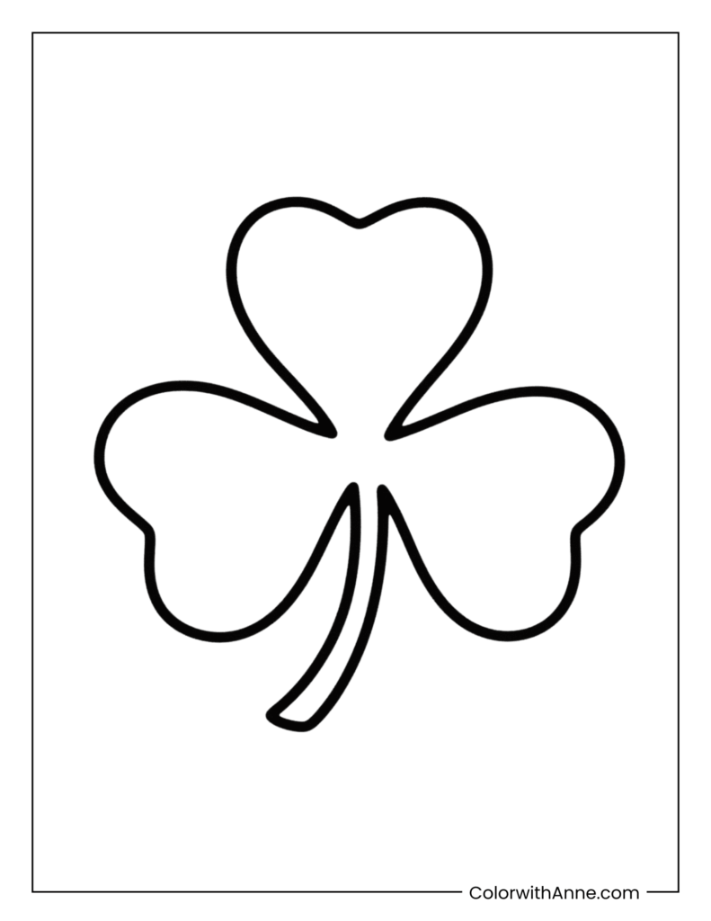 Shamrock Coloring Pages (Free PDF Printables) - ColorwithAnne