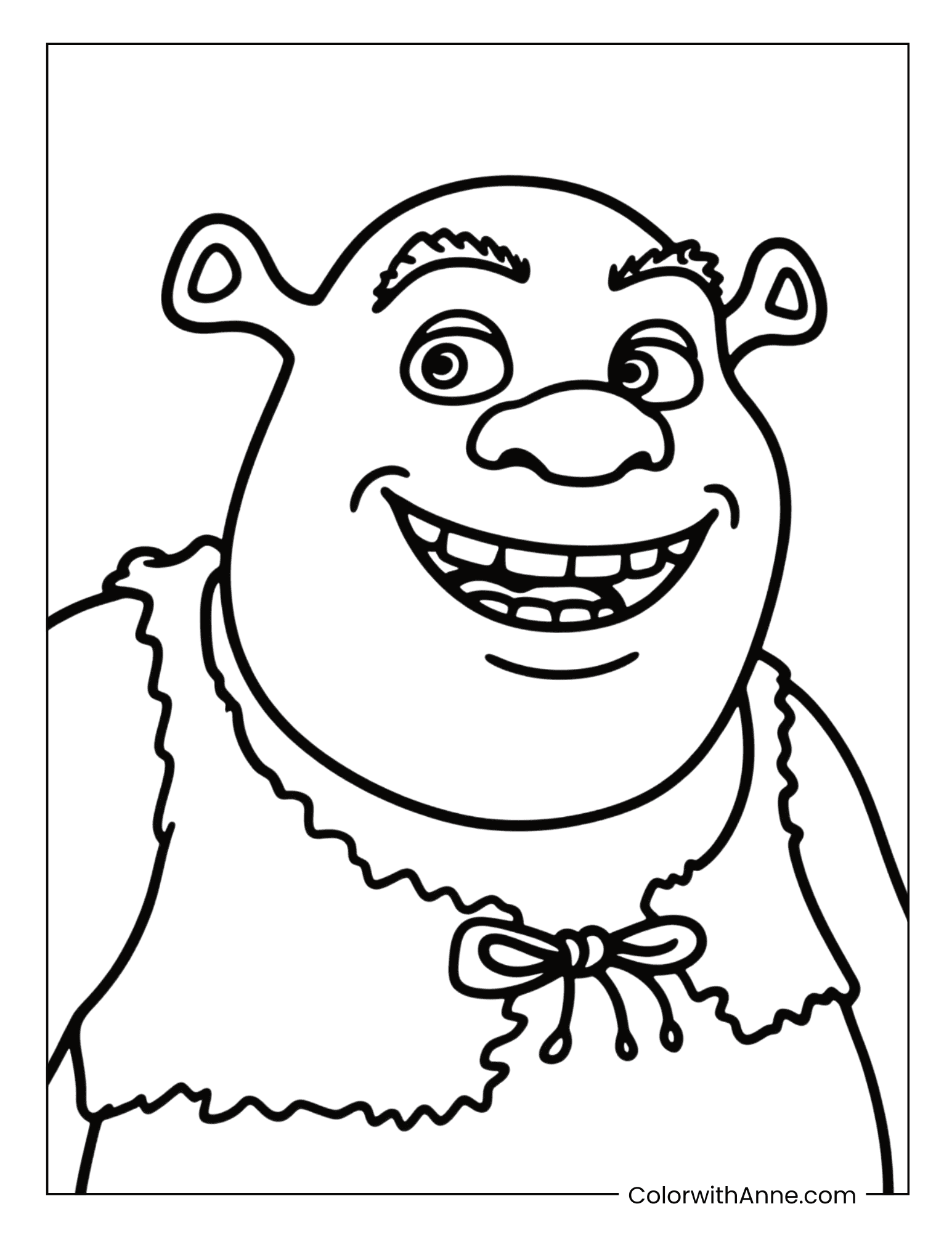 Shrek Coloring Pages (Free PDF Printables) - ColorwithAnne