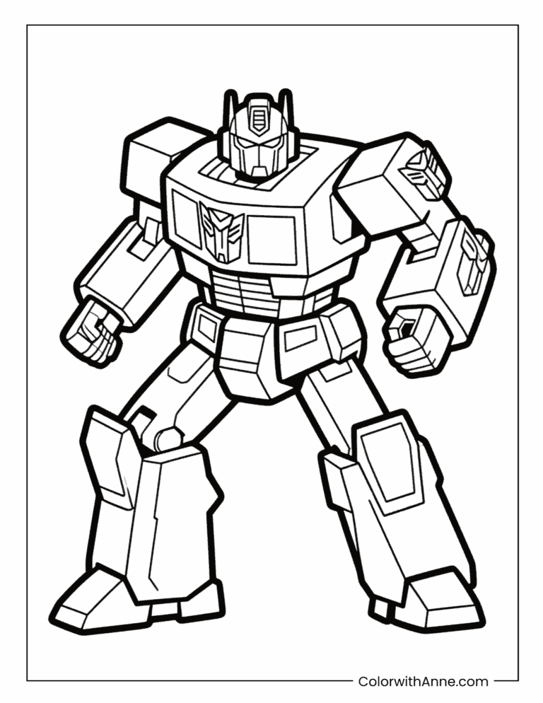 Transformers Coloring Pages (Free PDF Printables) - ColorwithAnne